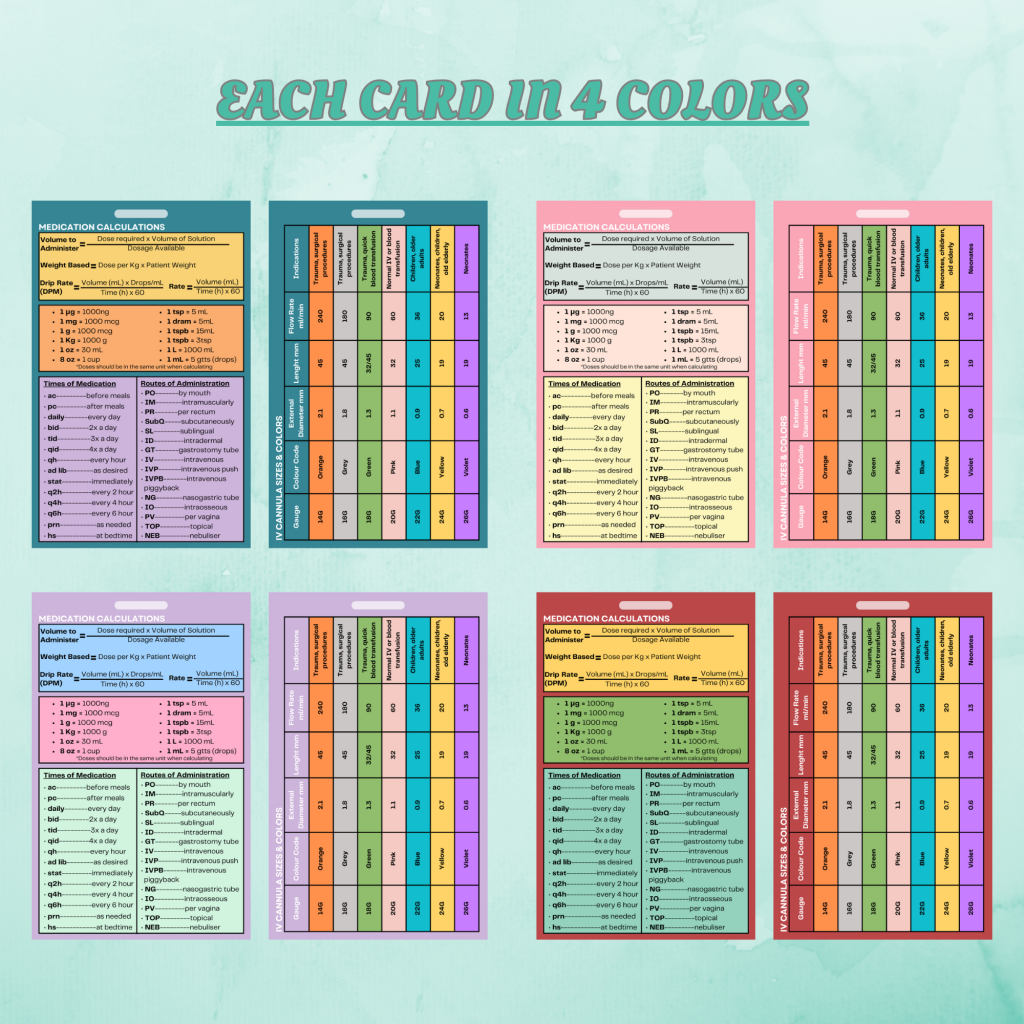 Complete Nursing Badge Cards & Medical Badge Cards Pack